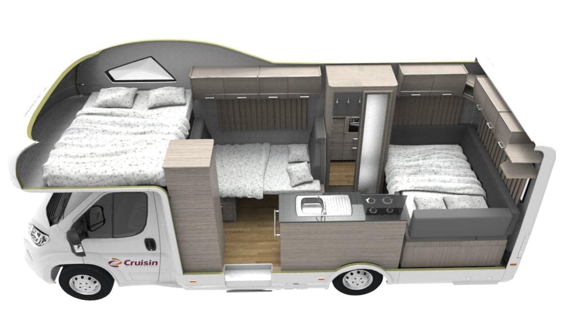 6 Berth Deluxe Motorhome for Hire | Cruisin Motorhomes